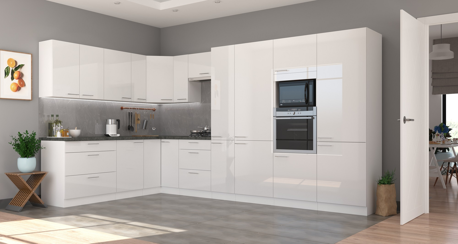 Front do zmywarki Lumia ZM 570x596 odporny na parę wodną rozlaną ciecz ...